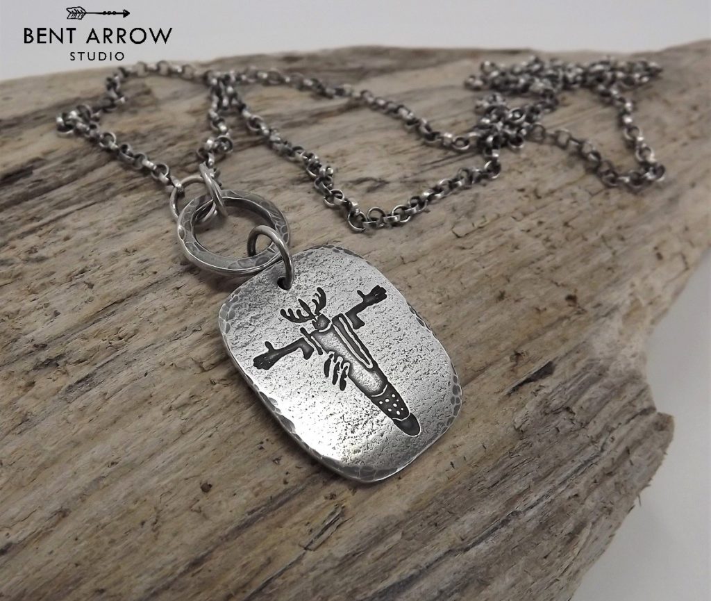 Sterling Silver Sacred Shaman Necklace by Bent Arrow Studio