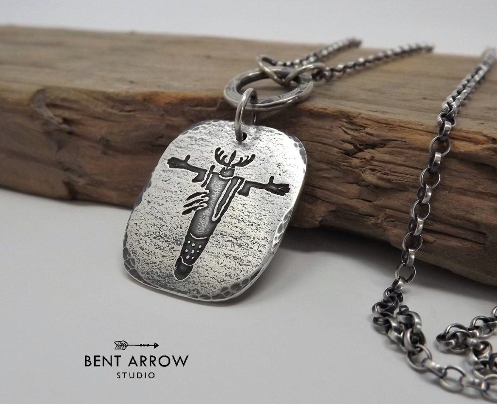 Sterling Silver Sacred Shaman Necklace by Bent Arrow Studio